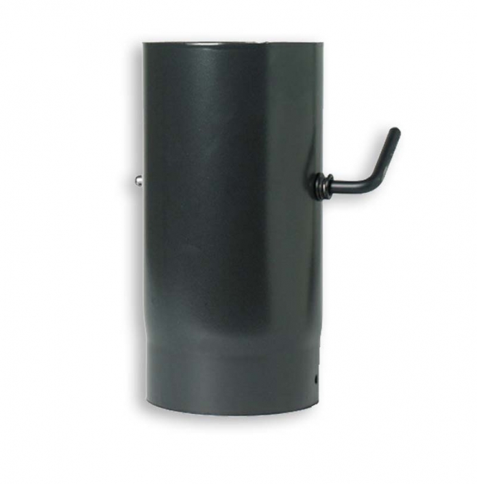 250mm 6″ VITREOUS Enamelled Flue Pipe with damper - Hetas Engineer ...