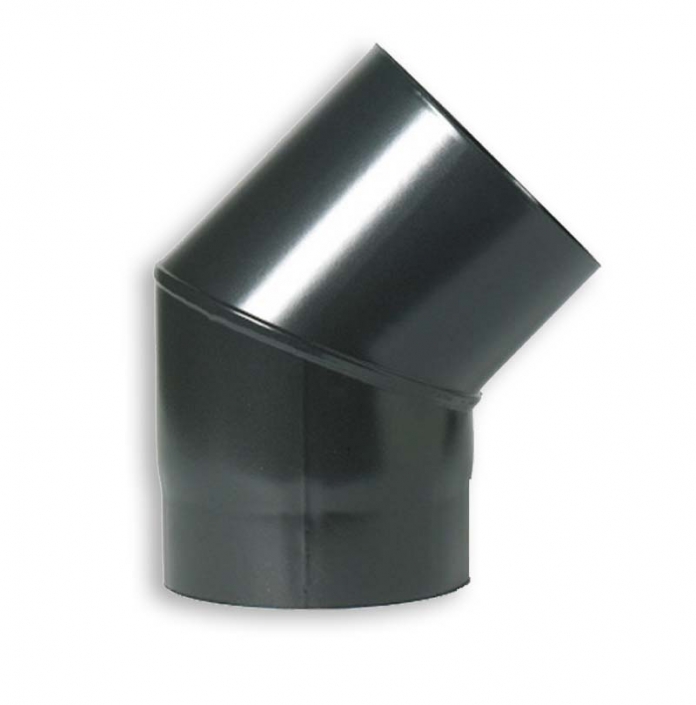 45 Degree Bend 5″ VITREOUS Enamelled Flue Pipe with sweep door - Hetas ...