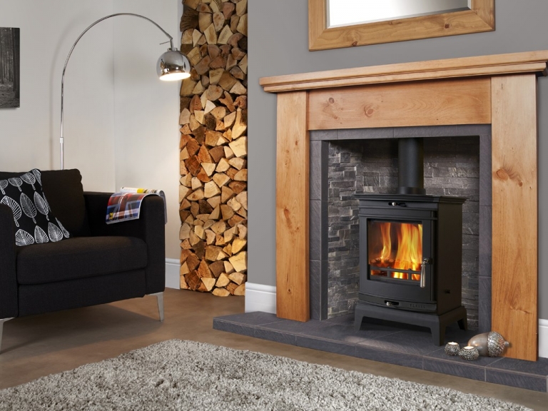 Portway Rochester 5 Multi fuel Woodburning Stove - Hetas Engineer Stove ...